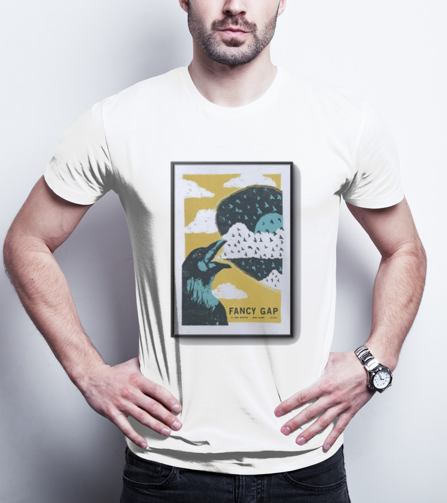 Fancy Gap Oct 2 2026 Boone Saloon Vintage Crow And Cloud Print T-Shirt
