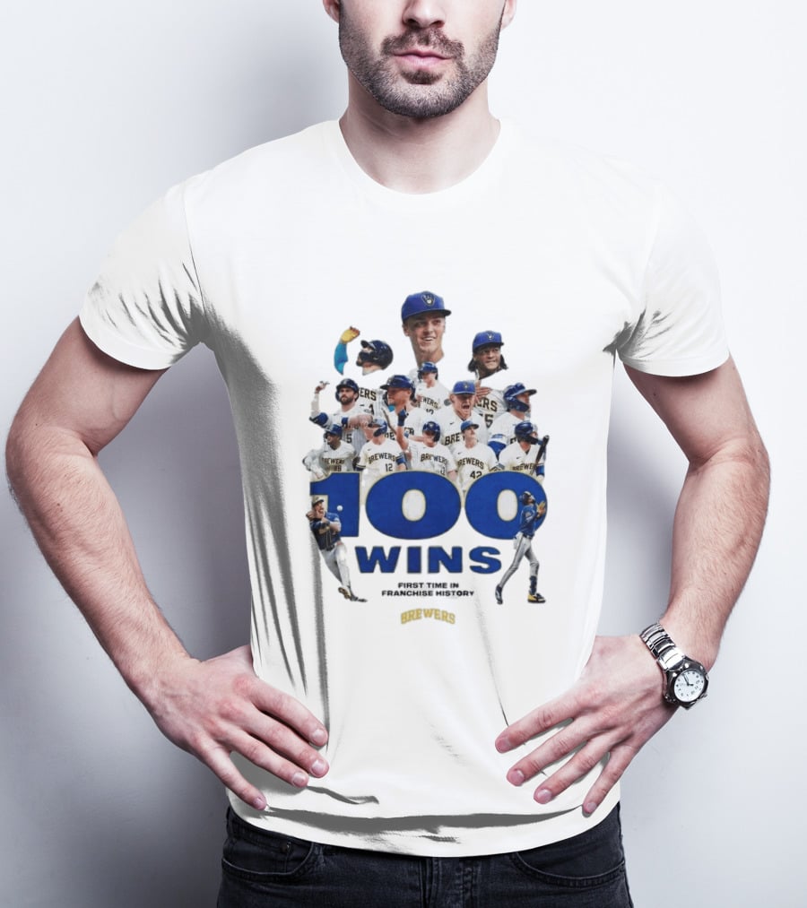 Milwaukee Brewers 100 Wins First Time In Franchise History T-Shirt