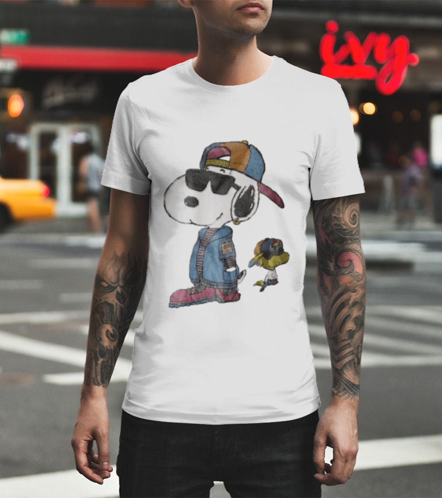 Snoopy Woodstock Cool Sunglasses Cap Jacket T-Shirt