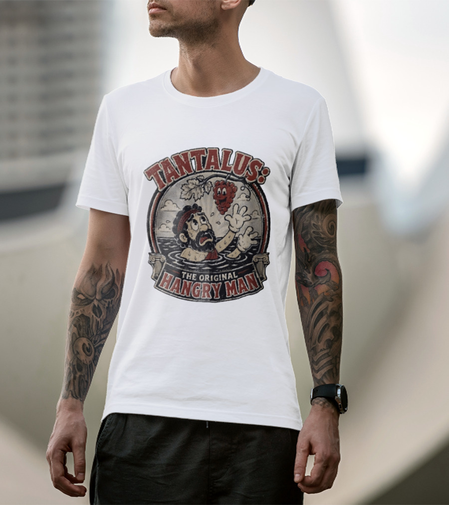 Tantalus The Original Hangry Man Retro Greek Mythology Comic T-Shirt