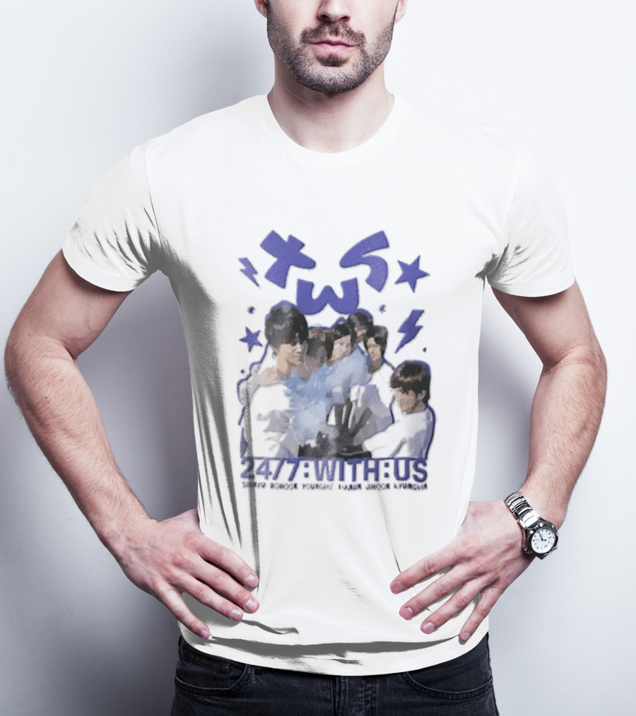 TWS Kpop Group 247 With Us Members Name T-Shirt