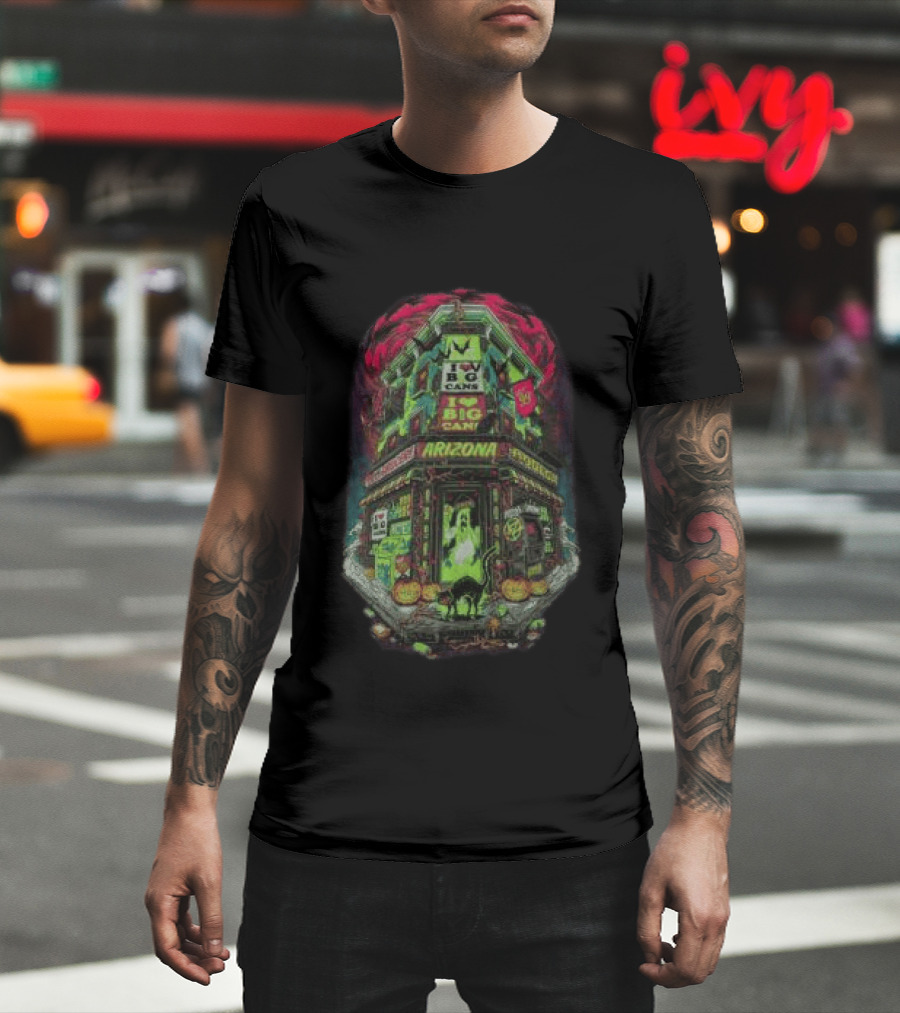 Arizona Black Haunted Big Cans Halloween Bodega Spooky Long Sleeve T-Shirt