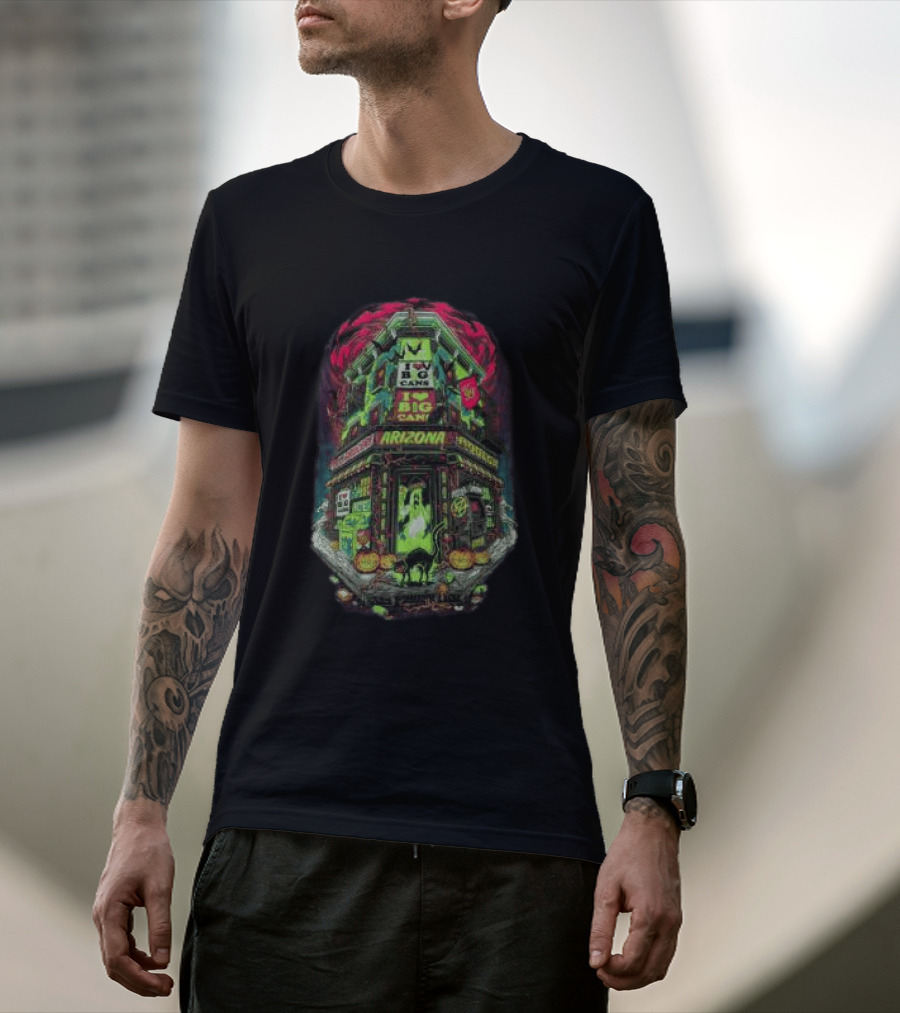 Arizona Black Haunted Big Cans Halloween Bodega Spooky Long Sleeve T-Shirt