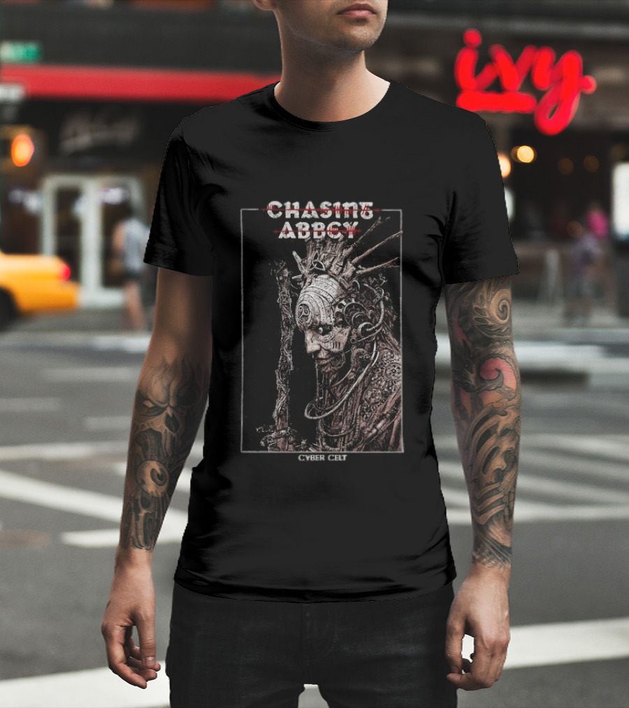 Chasing Abbey Cyber Celt Album Steampunk Cyberpunk Android T-Shirt