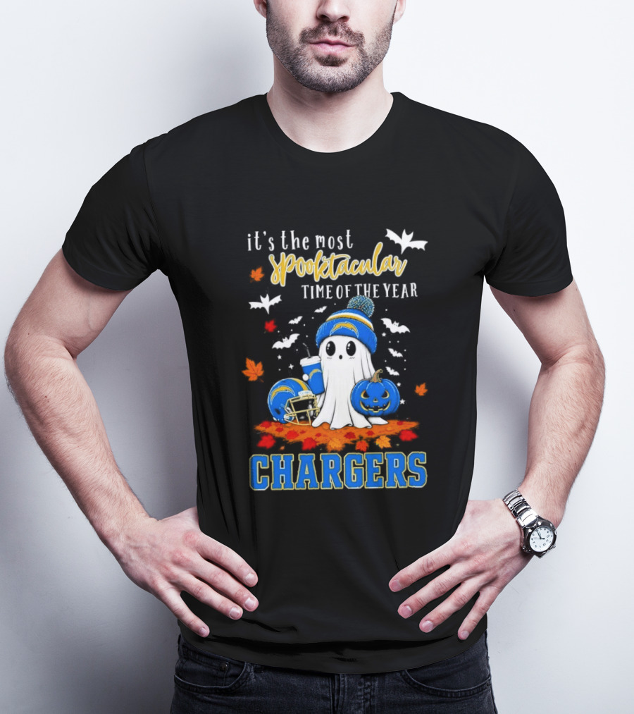 It's The Most Spooktacular Time Of The Year Los Angeles Chargers Halloween T-Shirt