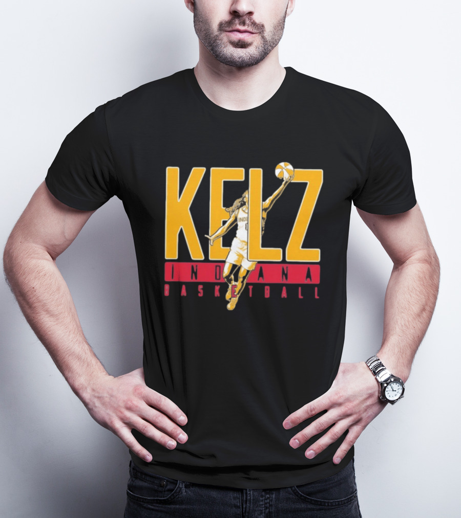 Kelz Indiana Basketball Mitchell Fever Player Dunk T-Shirt