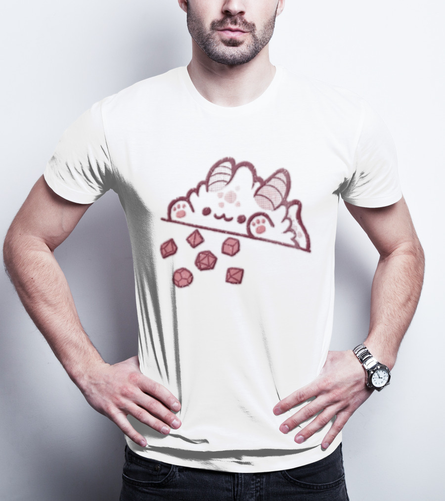 Bongo Cat Dnd Adventure Dice Fantasy T-Shirt