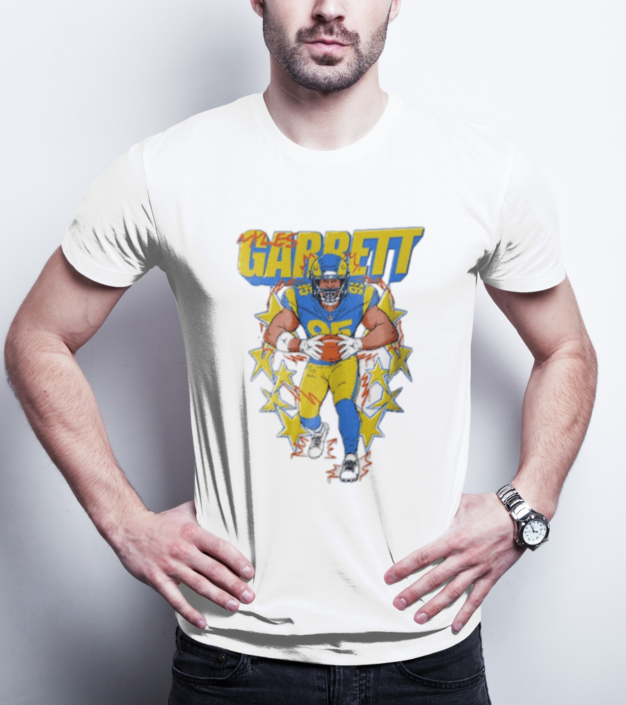Myles Garrett Football Star Number 95 Cold World Hardcore T-Shirt