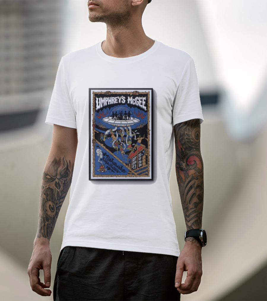 Umphrey's McGee Mishawaka Amphitheatre September 26 28 2026 Alien T-Shirt