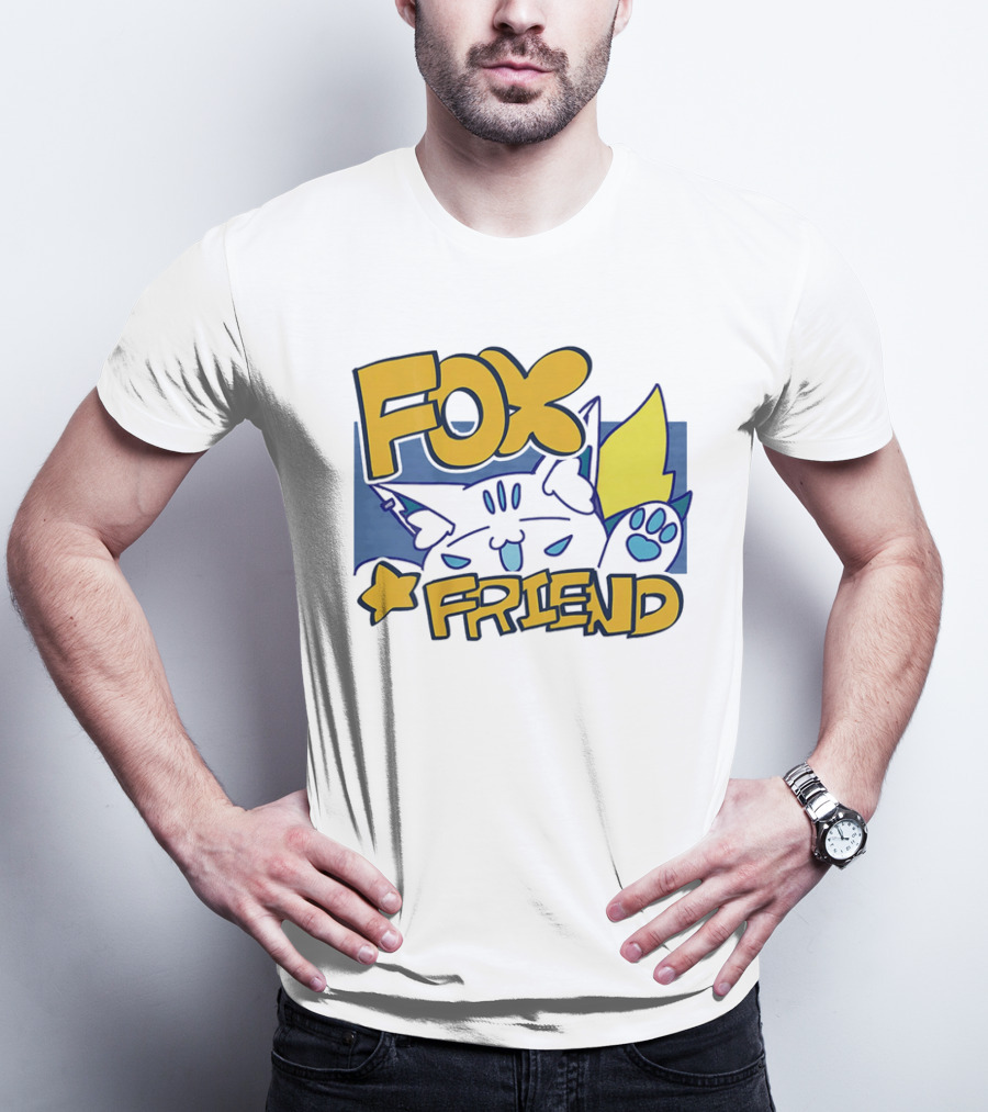 Shirakami Fubuki Fox Friend Anime Style Companion T-Shirt