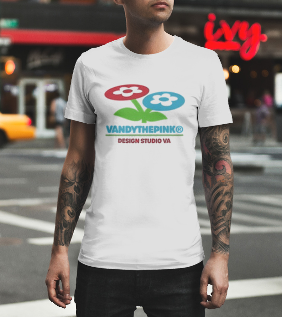 Vandythepink Two Flower Buckle Design Studio VA T-Shirt