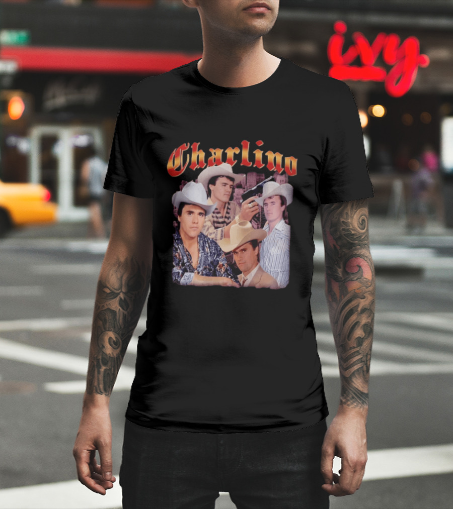 Charlino Sanchez Cowboy Tribute Collage T-Shirt