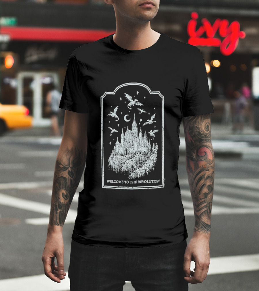 Fourth Wing Welcome To The Revolution Castle And Flying Beasts T-Shirt