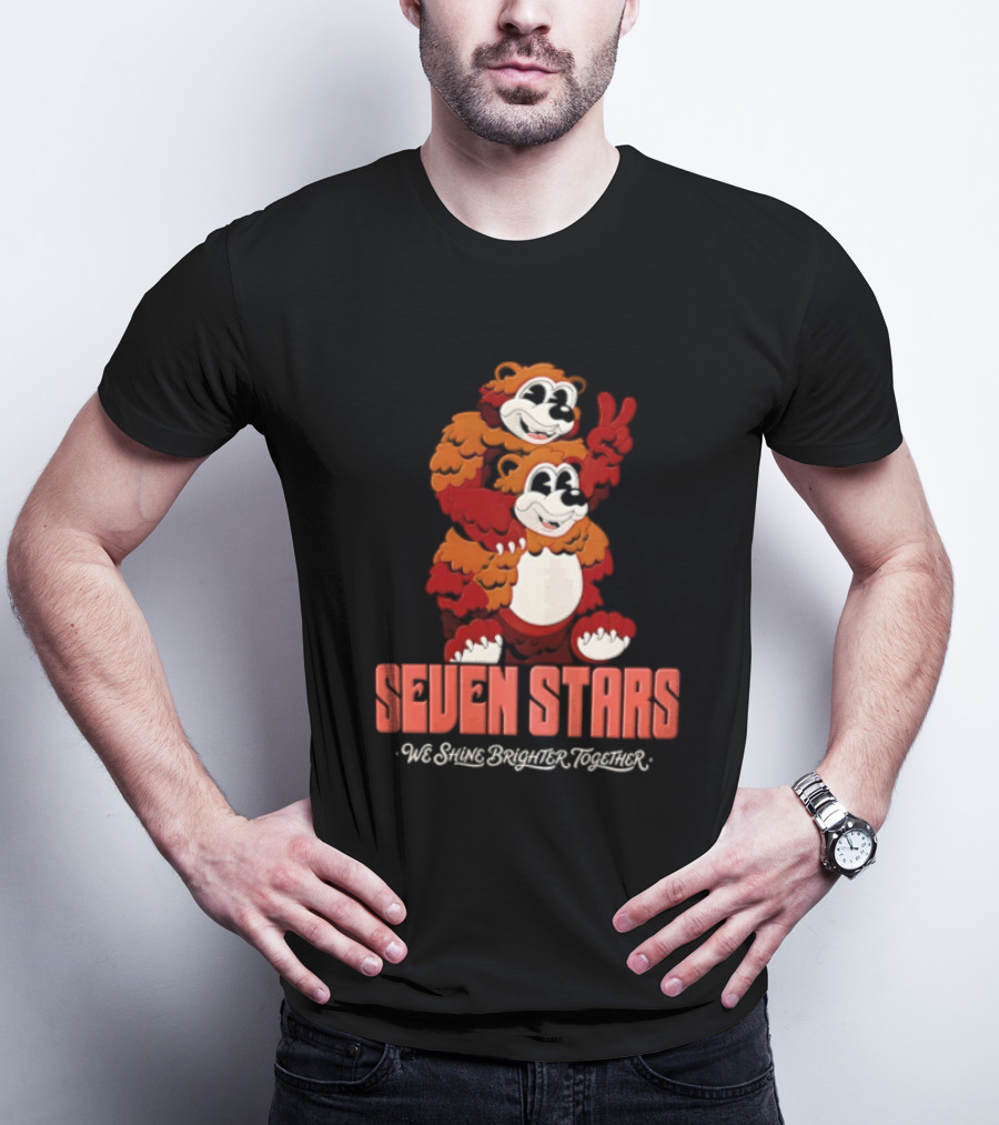 Seven Stars Piggy Back Bears We Grant Dragon Power T-Shirt