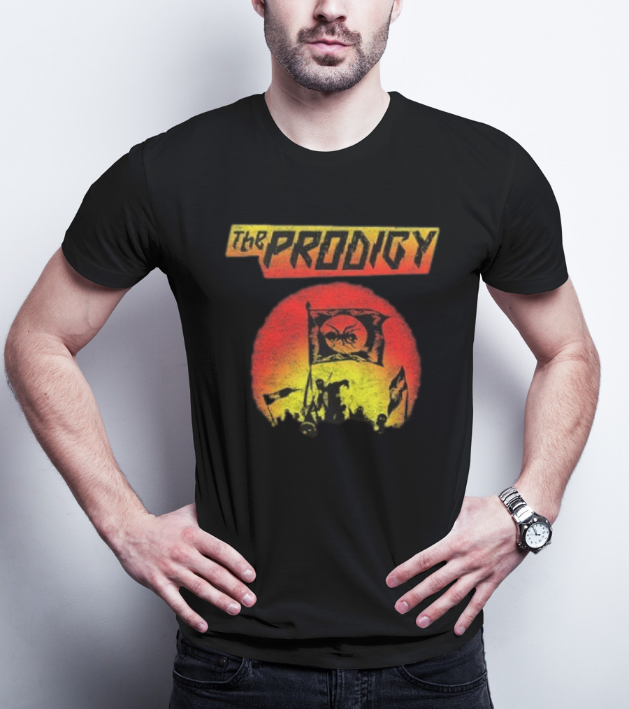 The Prodigy Warrior's Dance Event Ant Silhouette Flag T-Shirt