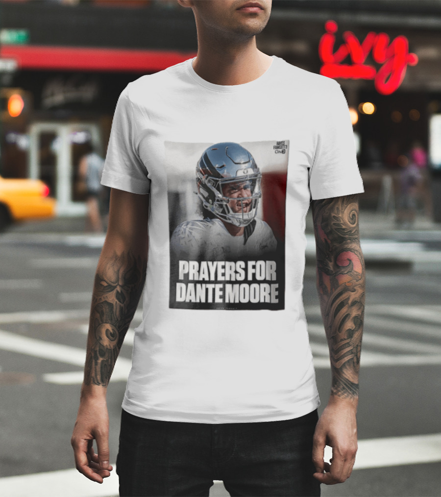 Prayers For Dante Moore Oregon Ducks Football Helmet T-Shirt