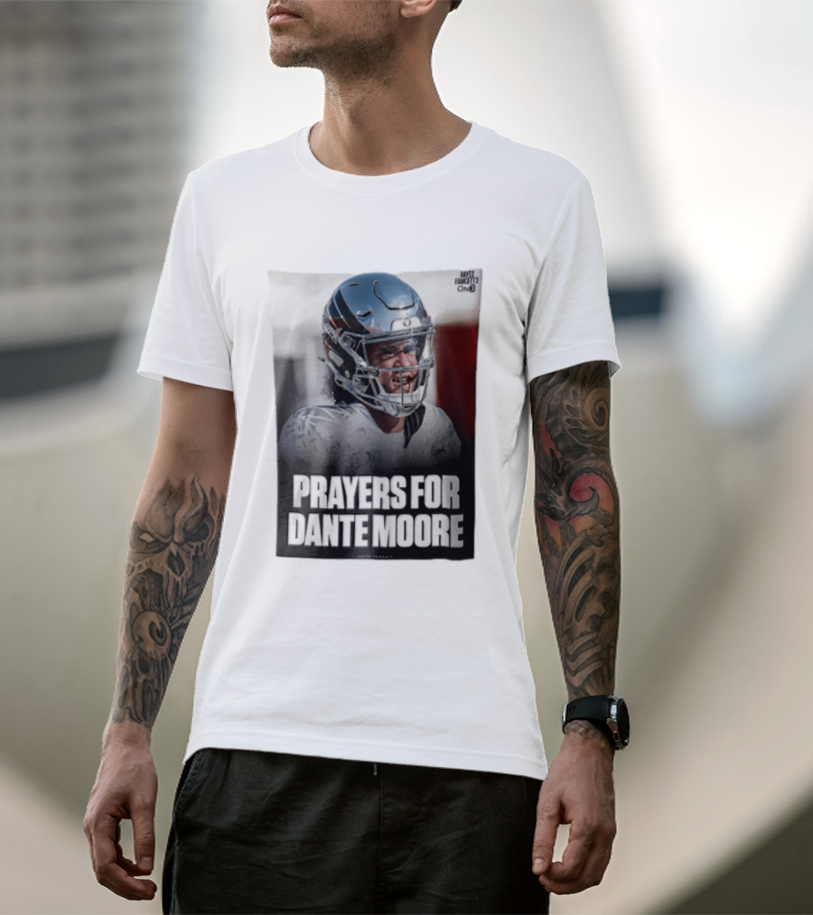 Prayers For Dante Moore Oregon Ducks Football Helmet T-Shirt