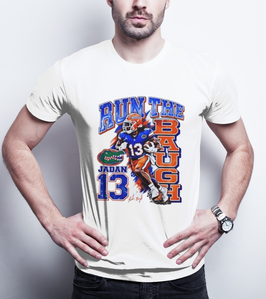 Florida Gators Jadan Baugh Run The Baugh 13 T-Shirt