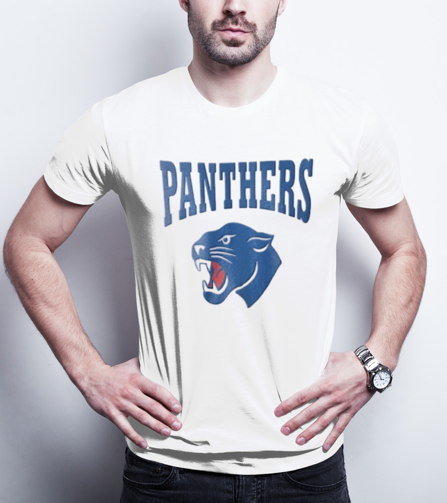 Panthers Blue Panther Head T-Shirt