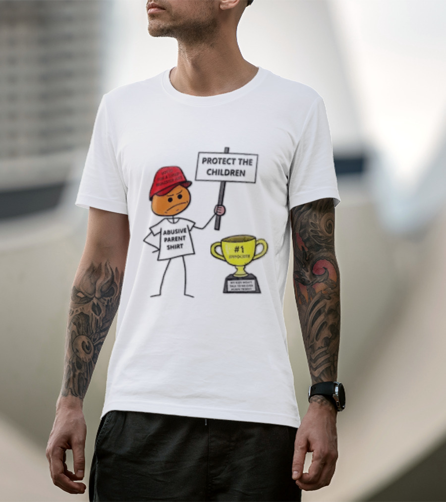 Voted FOR A Child Molester HAT Protect THE Children Abusive Parent Hypocrite Trophy T-Shirt