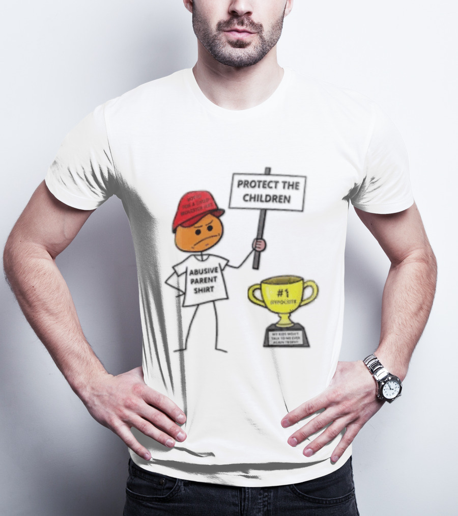 Voted FOR A Child Molester HAT Protect THE Children Abusive Parent Hypocrite Trophy T-Shirt