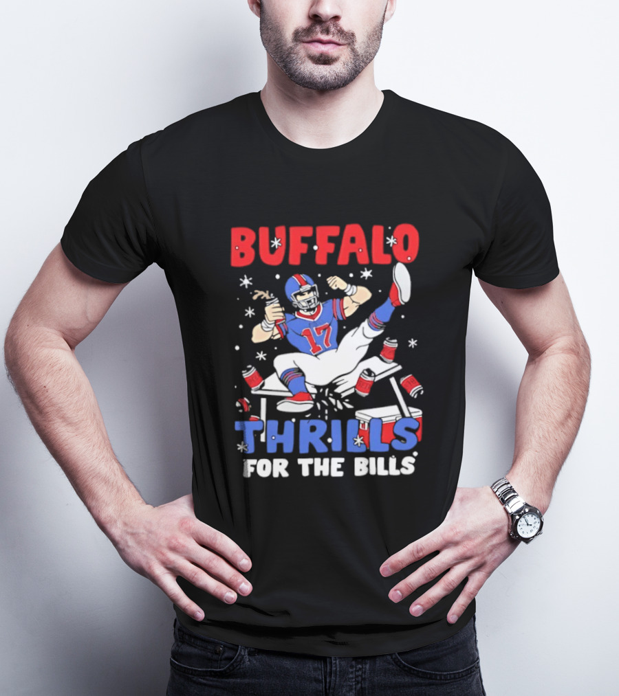 Buffalo Thrills For The Bills Football Table Crash Fun T-Shirt