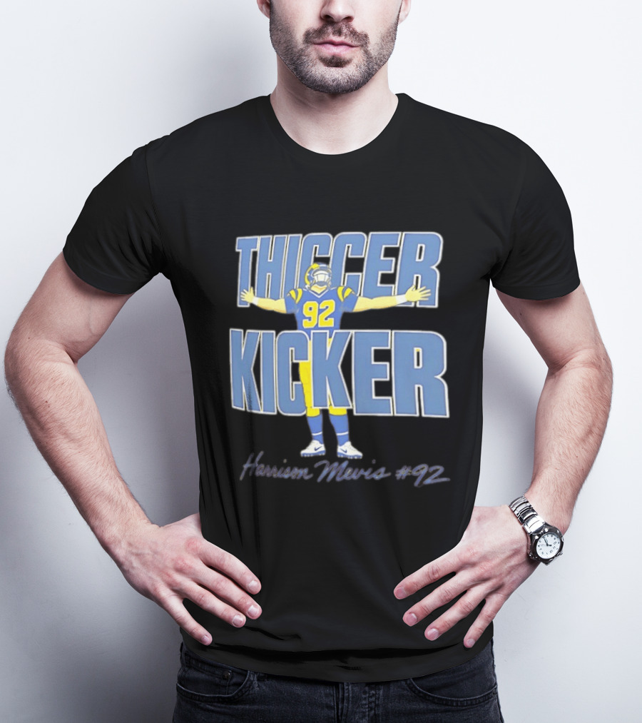 Harrison Mevis Thiccer Kicker 92 Los Angeles Rams T-Shirt