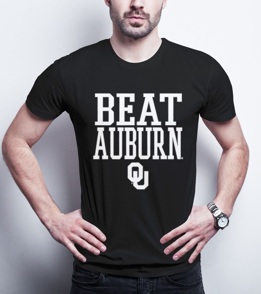 Oklahoma Sooners Beat Auburn Football NCAA 2026 OU T-Shirt