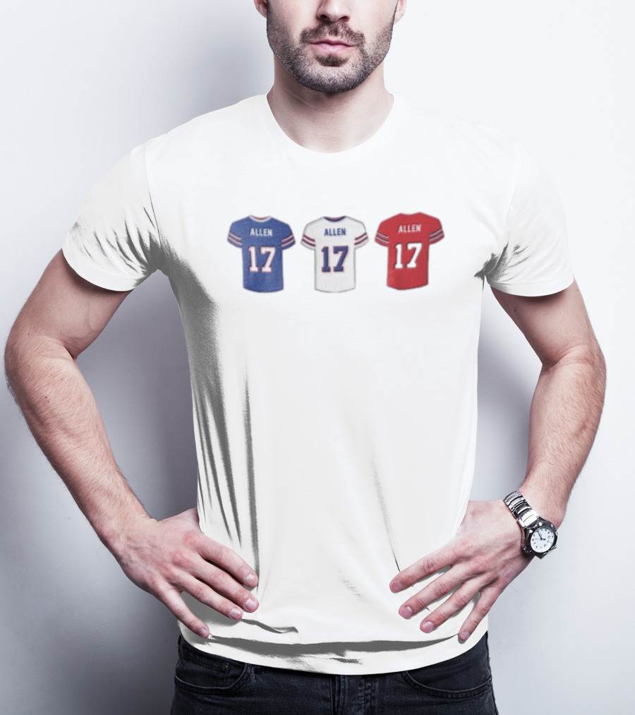 Allen Jerseys Buffalo 17 Football T-Shirt