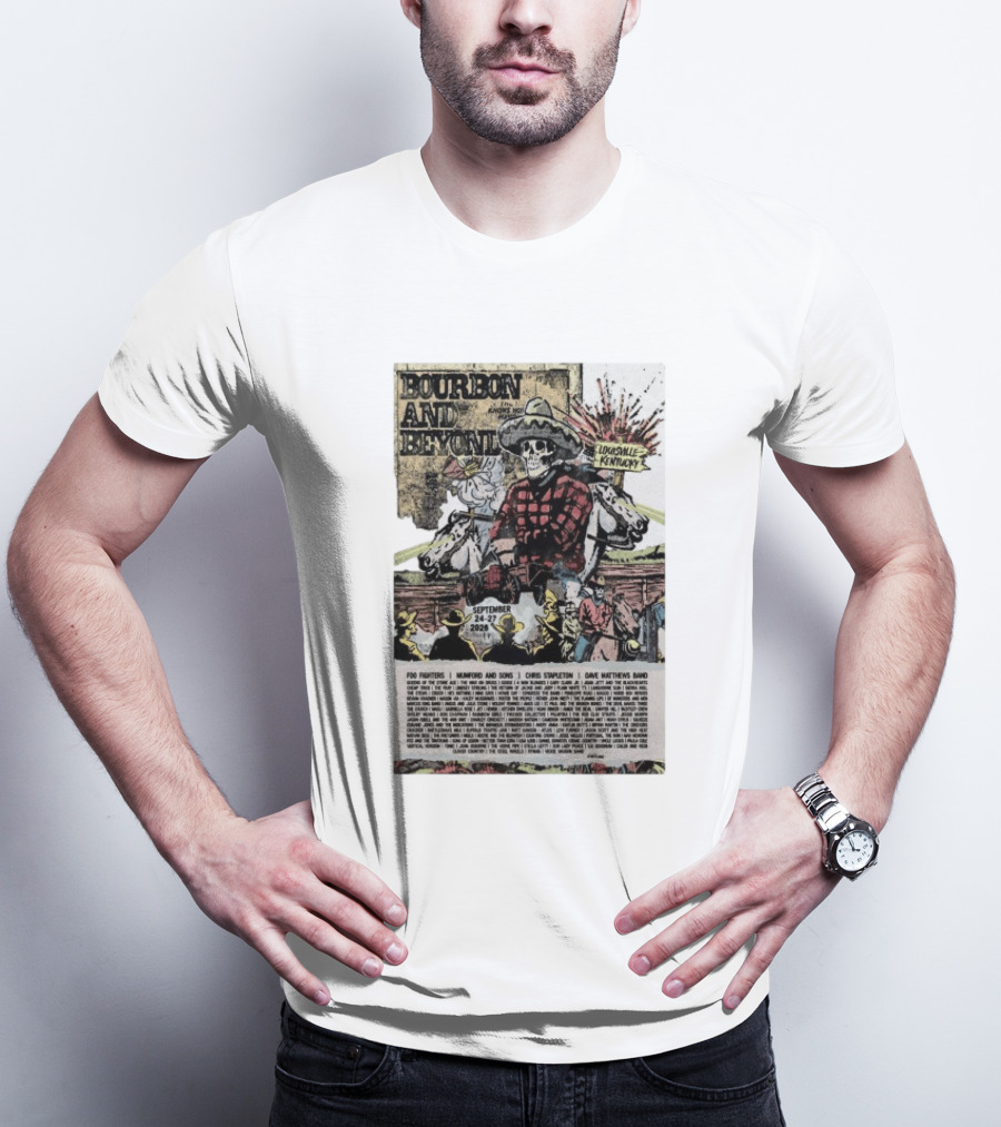 Bourbon And Beyond Festival 2026 Louisville Kentucky September 24 27 Foo Fighters Mumford And Sons Chris Stapleton Dave Matthews Band T-Shirt