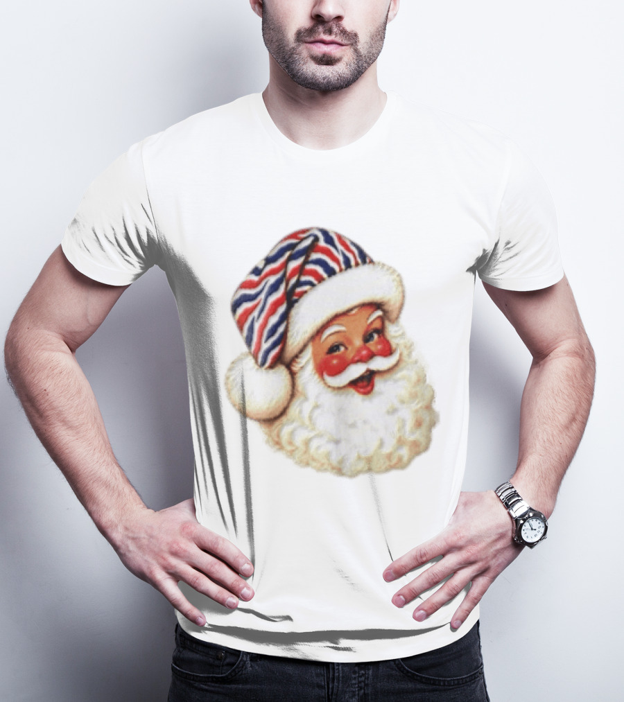 Buffalo Santa Christmas Holiday Vintage Cheerful Festive T-Shirt