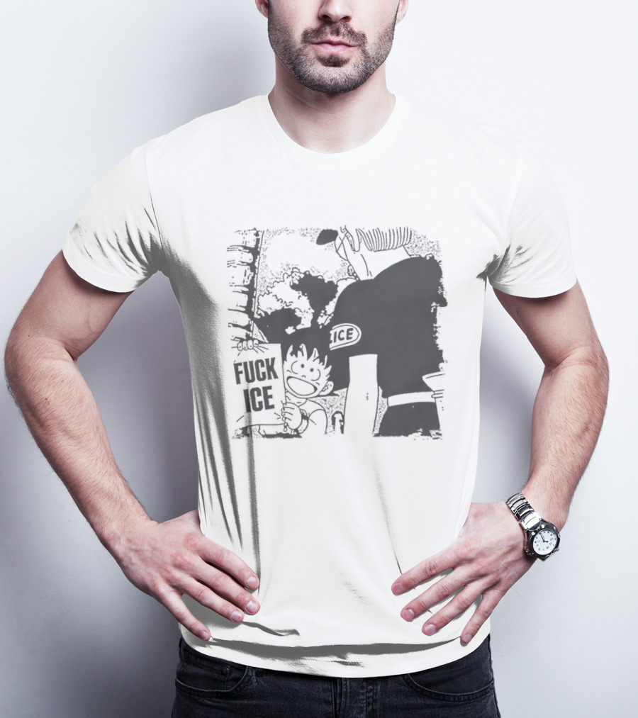 Calvin Inspired Activism Fuck Ice Protest Cartoon Social Justice T-Shirt