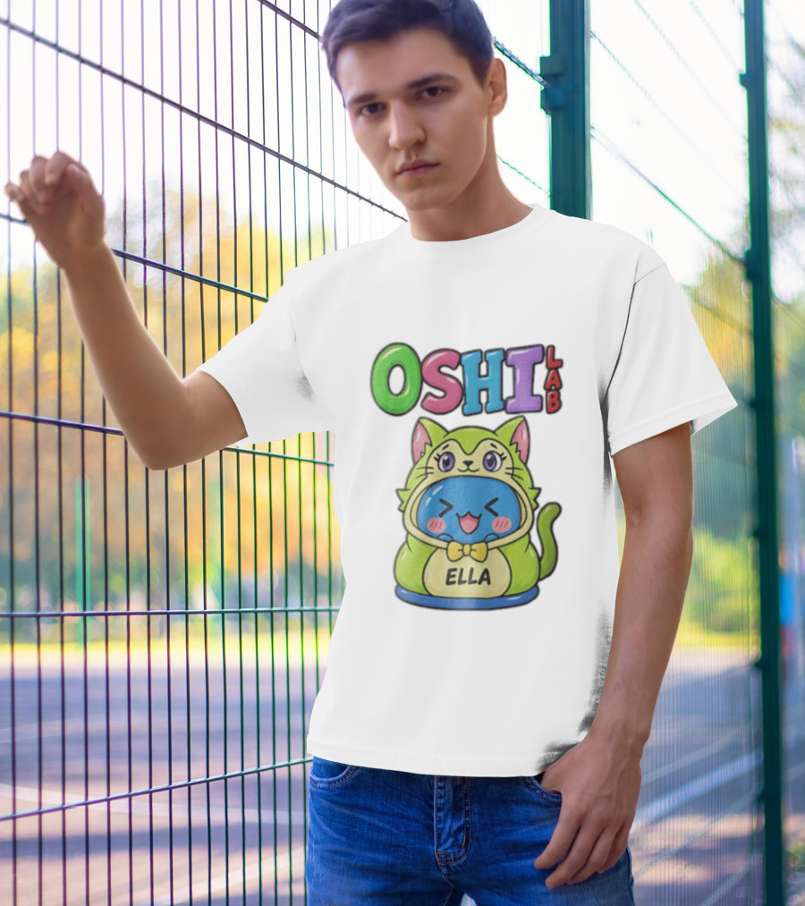 Oshi Lab Cute Cat Ella Kawaii T-Shirt