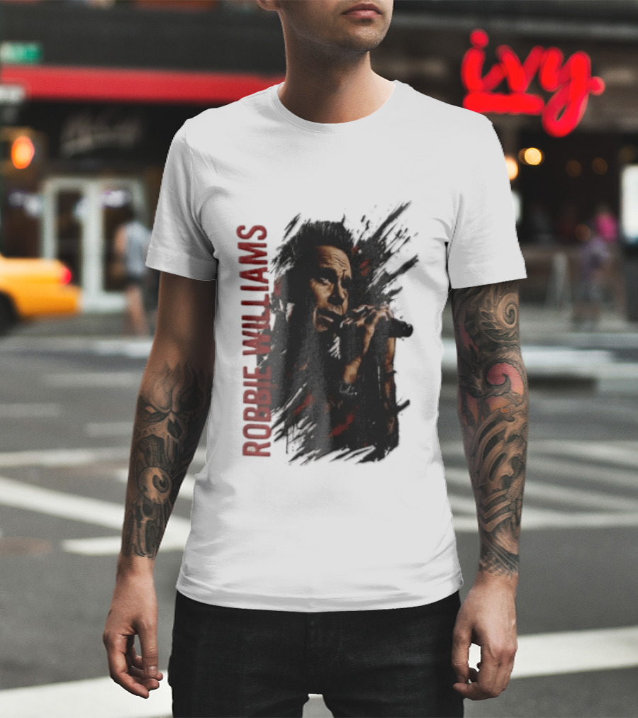 Robbie Williams Britpop Australia New Zealand 2026 Tour Concert Singer T-Shirt