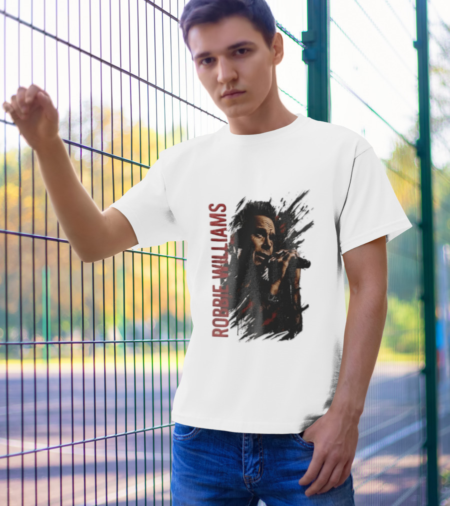 Robbie Williams Britpop Australia New Zealand 2026 Tour Concert Singer T-Shirt