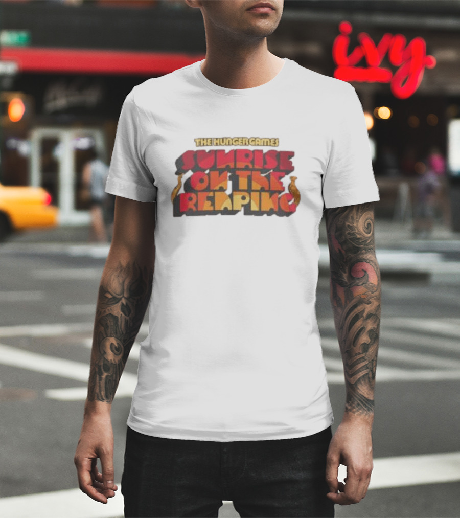 The Hunger Games Sunrise On The Reaping Lionsgate Shop White T-Shirt