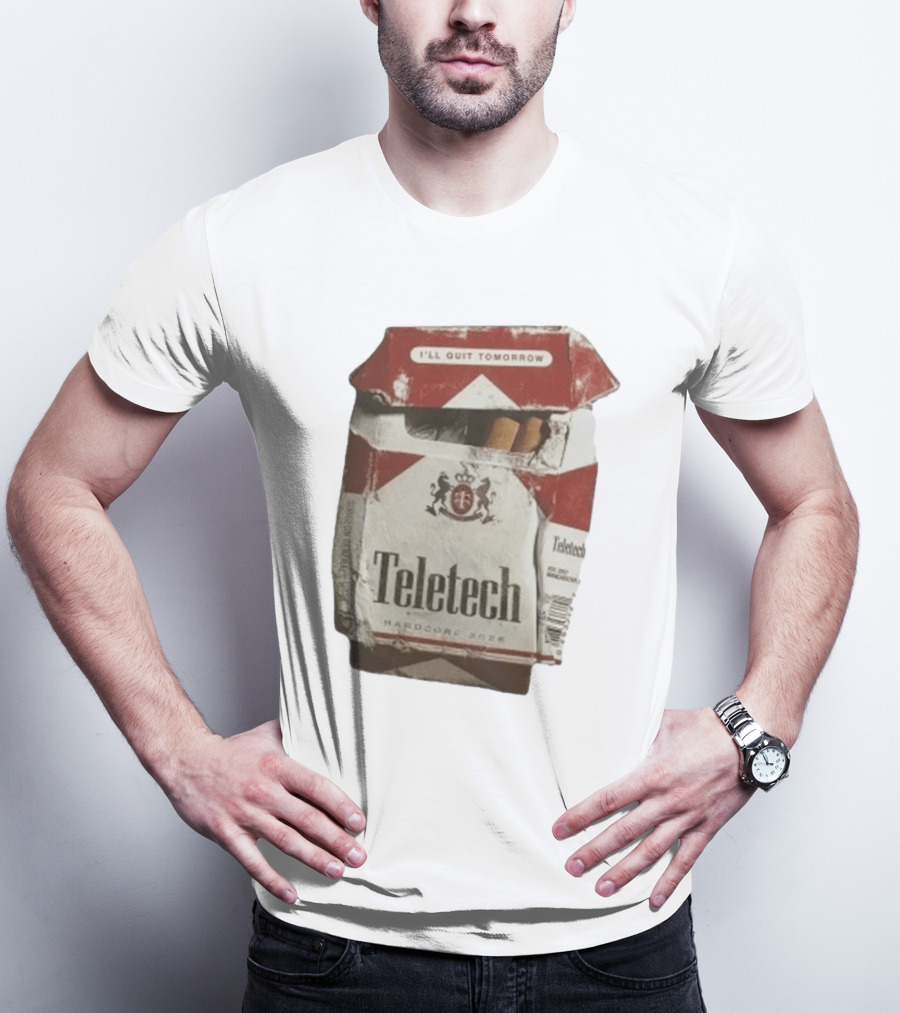 Teletech I'll Quit Tomorrow Hardcore 2026 Reds T-Shirt