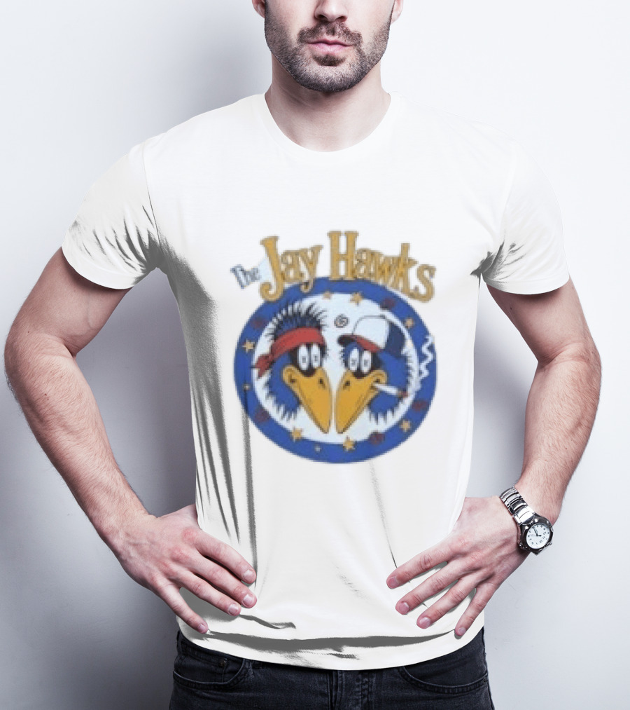 The Jay Hawks Smoking Cartoon Birds T-Shirt