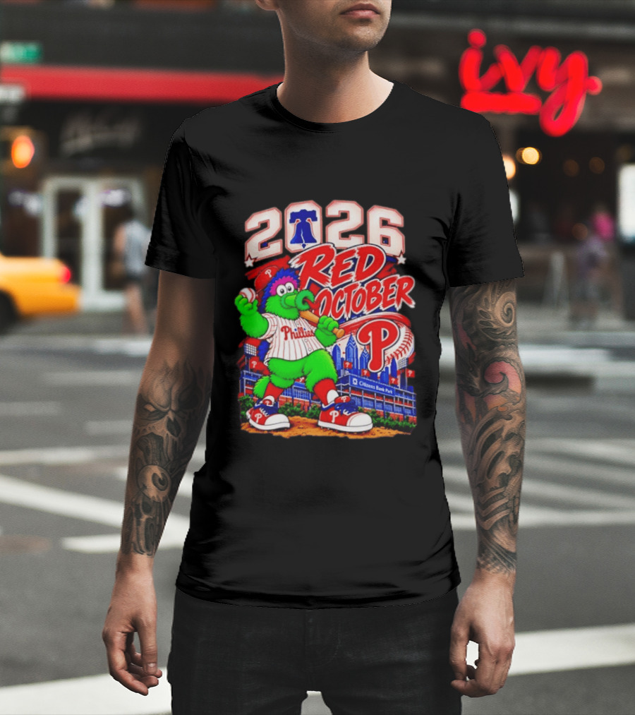 Philadelphia Phillies 2026 Red October Citizens Bank Park Postseason T-Shirt