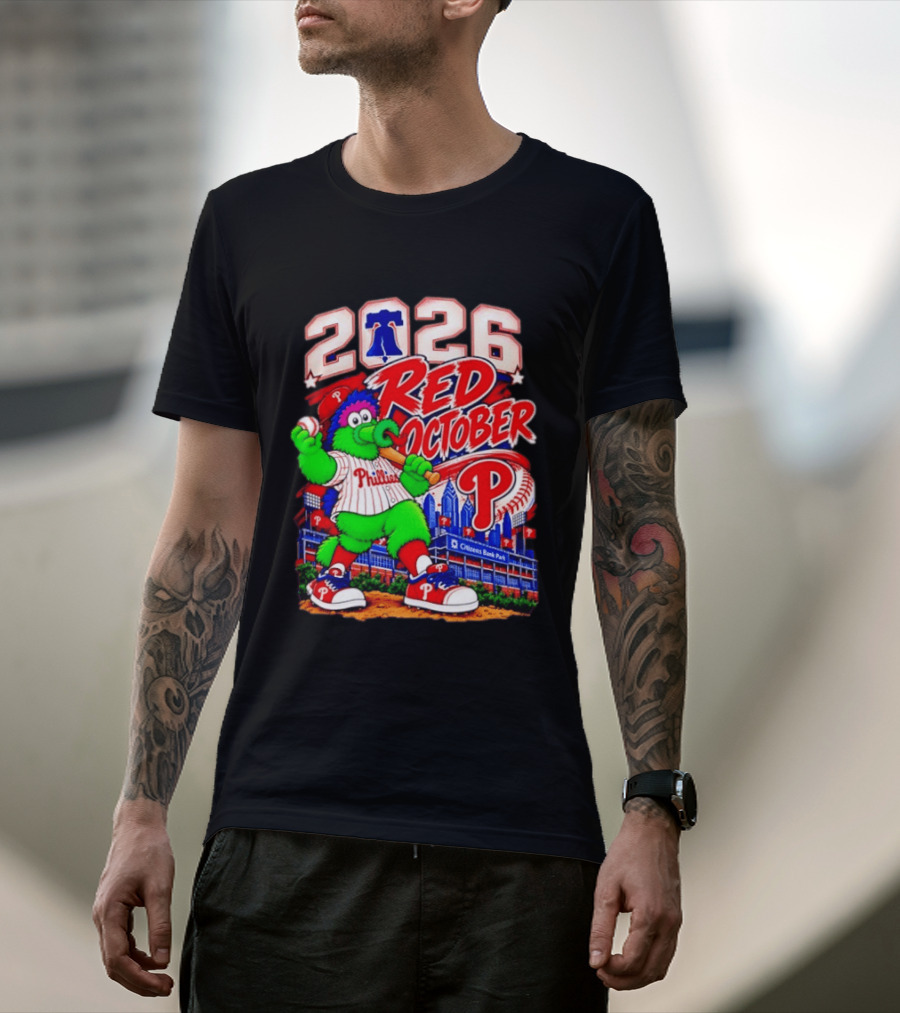 Philadelphia Phillies 2026 Red October Citizens Bank Park Postseason T-Shirt