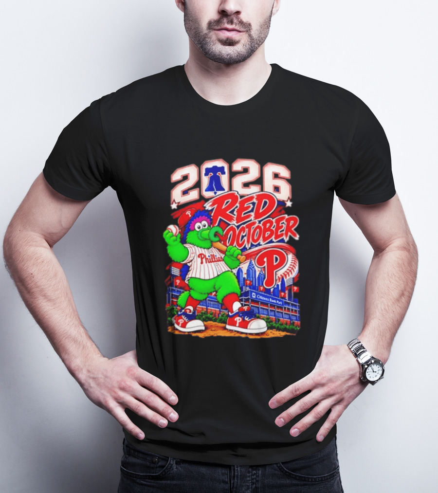 Philadelphia Phillies 2026 Red October Citizens Bank Park Postseason T-Shirt
