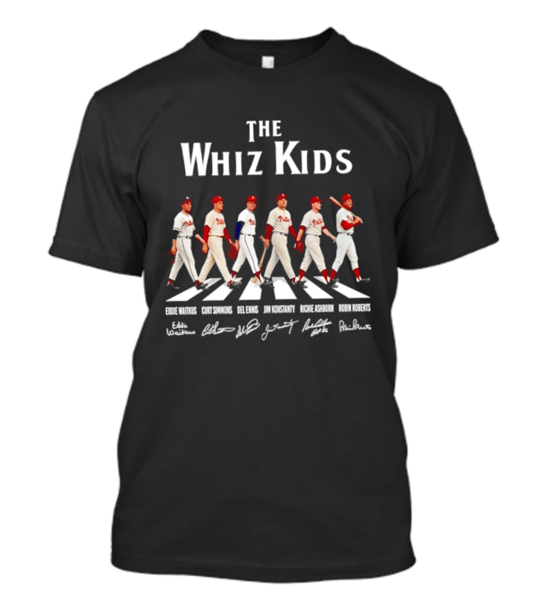 Philadelphia Phillies The Whiz Kids Abbey Road Baseball Legends T-Shirt