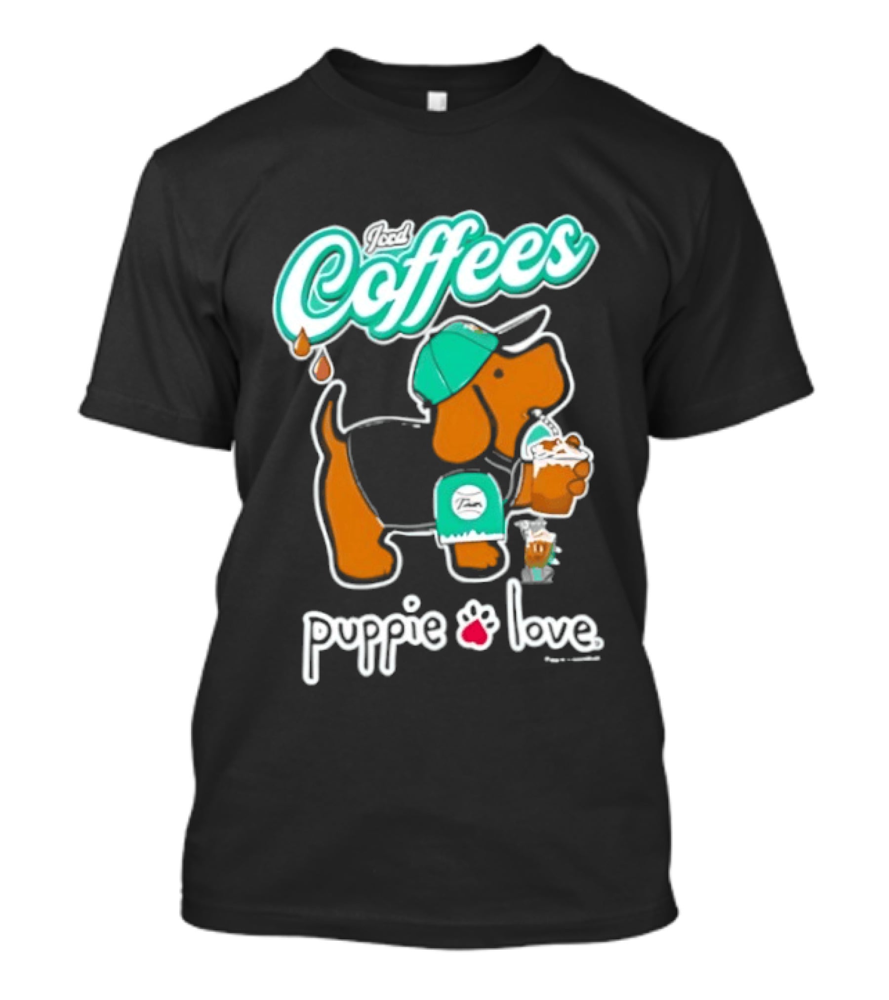 Puppie Love Iced Coffees Pup Kelly T-Shirt