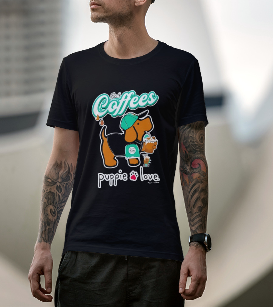 Puppie Love Iced Coffees Pup Kelly T-Shirt