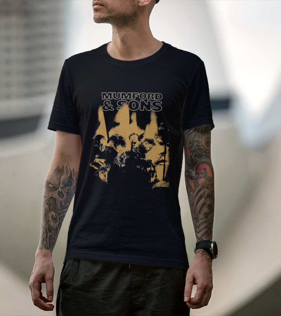 Mumford And Sons Dust And Thunder Tour Band Members T-Shirt