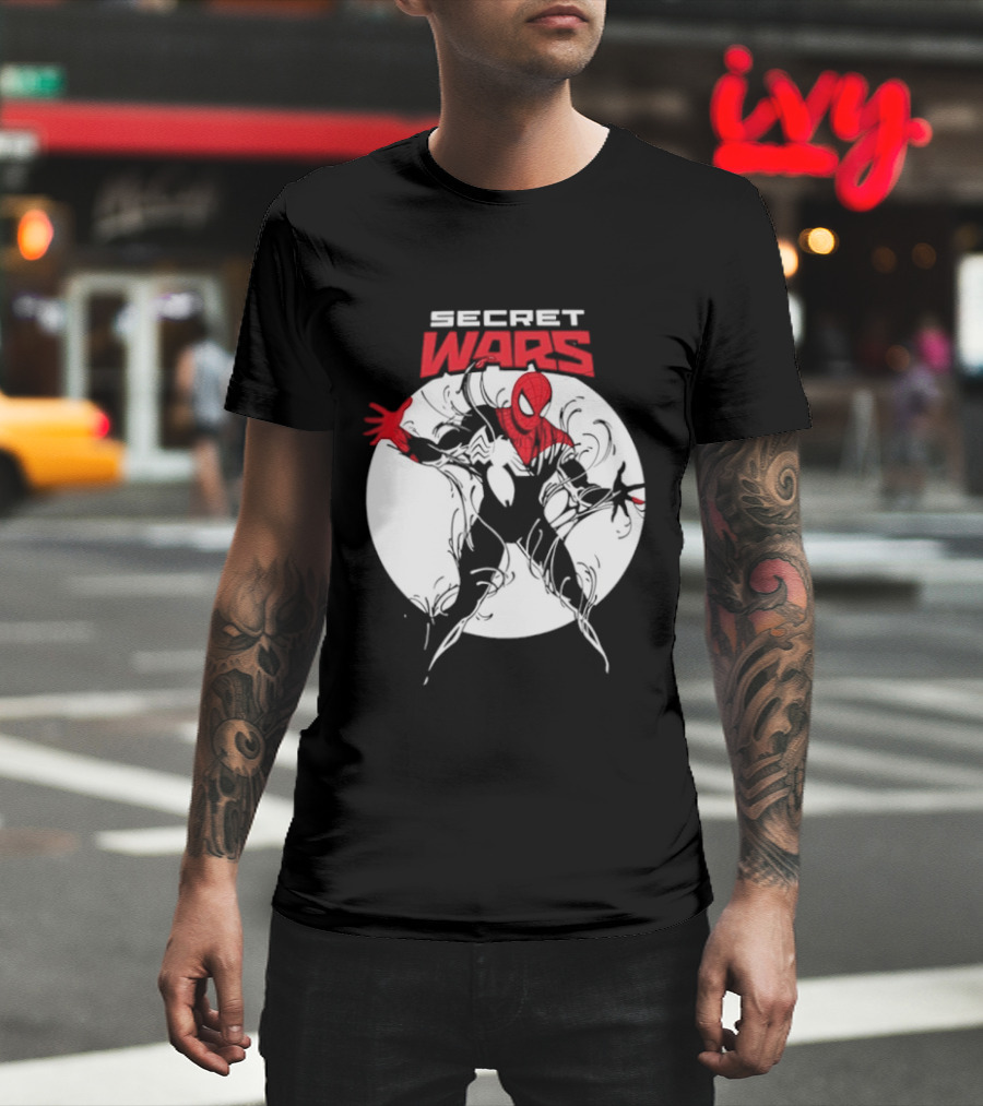 Secret Wars Spider Man Iconic Marvel T-Shirt