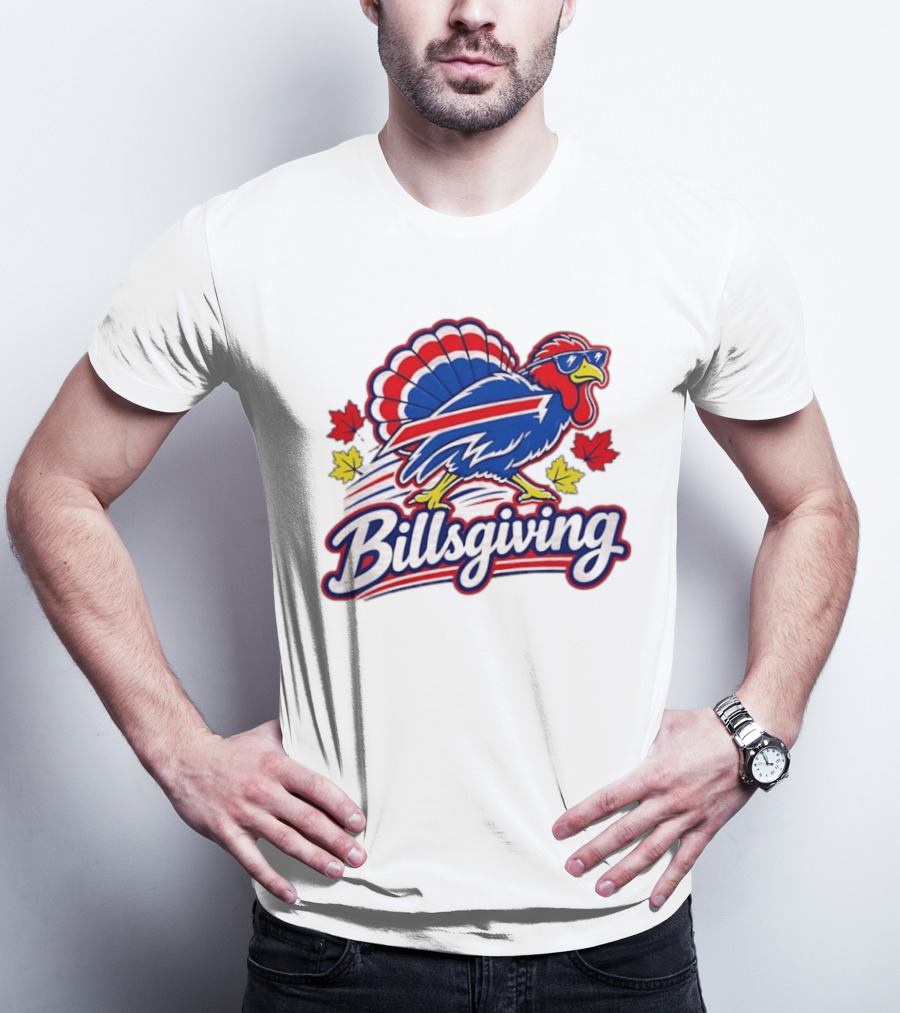 Buffalo Bills Thanksgiving 2026 Turkey Billsgiving Football Celebration T-Shirt