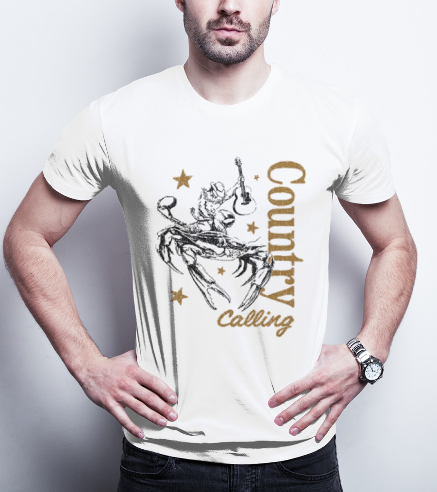 Country Calling Festival 2026 Ocean City Maryland Crab Cowboy Stars T-Shirt