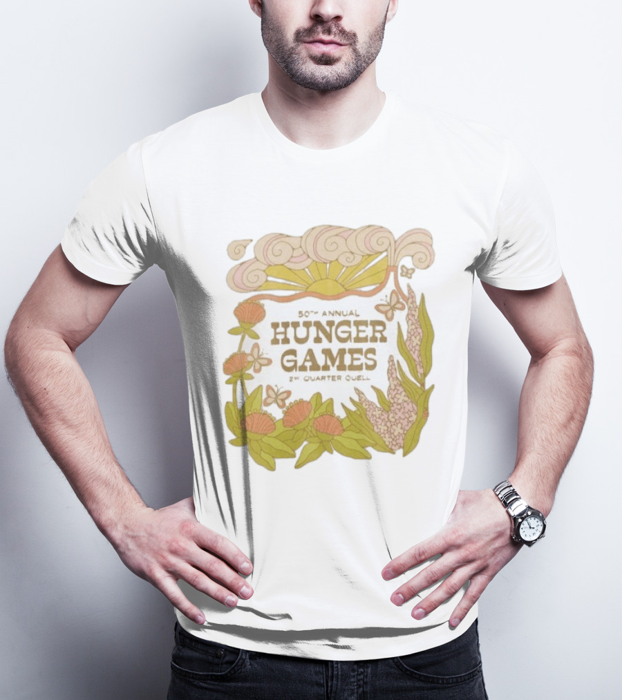 50th Annual Hunger Games 2nd Quarter Quell Floral Sun T-Shirt