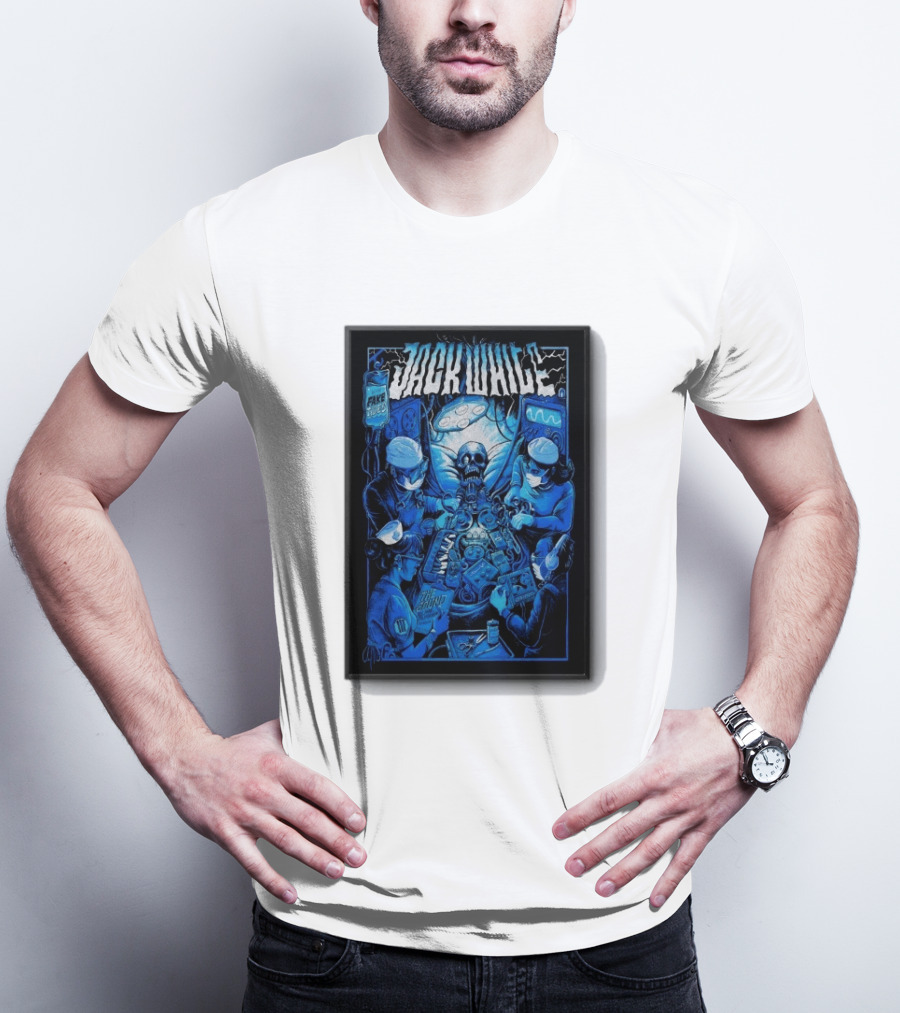 Jack White Del Mar CA 9 30 2026 Fake Blues Touring Skeleton Surgeons T-Shirt